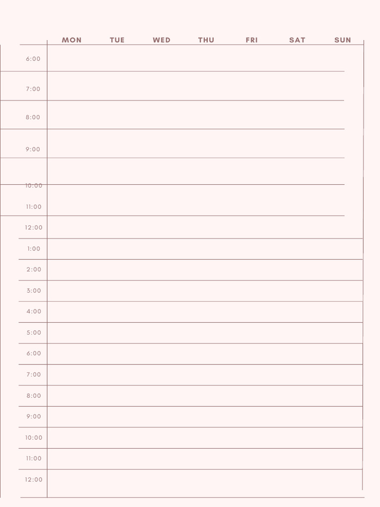 Minimal Weekly Schedule Planner 20250918 131730 0000 | PDF