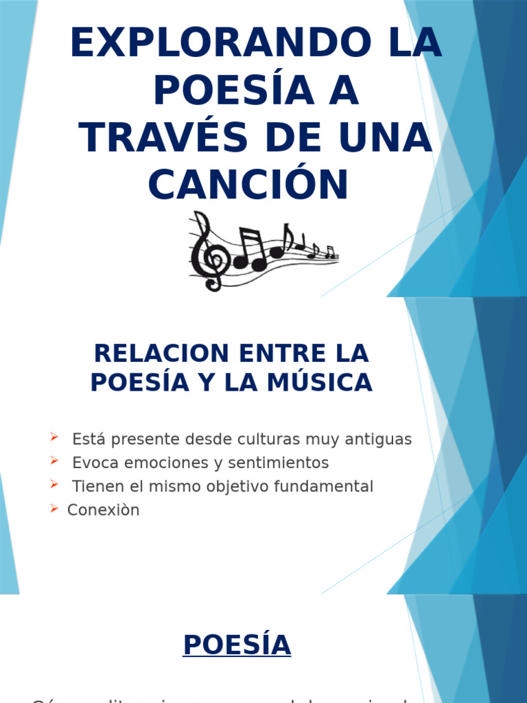 Explorando La Poesía A Través de Una Canción | PDF
