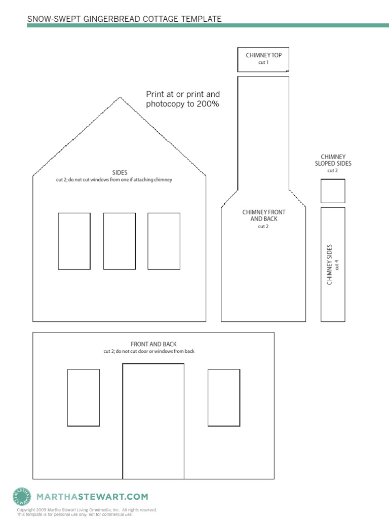 Ms Hol09 Snowswept Cottage Template | PDF