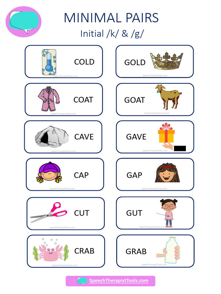 Min Pairs K G Initial | PDF