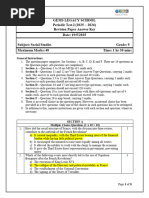 Class 9 SST Half Yearly Exam Sample Paper 2025-26 | PDF | French ...