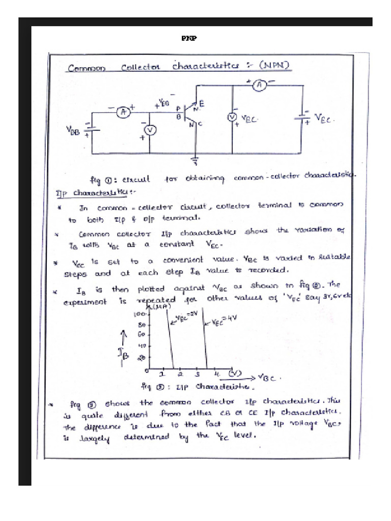 PNP Transistor Characteristics | PDF
