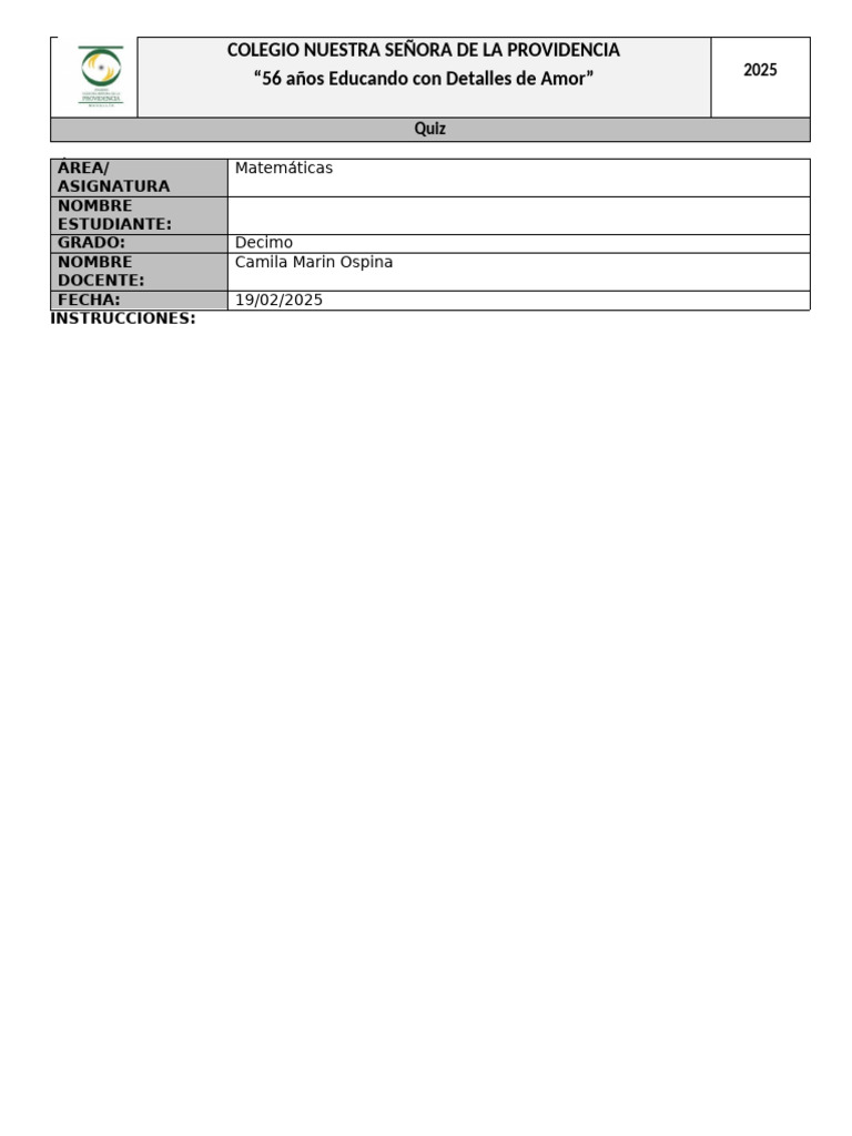 Formato Quiz | PDF
