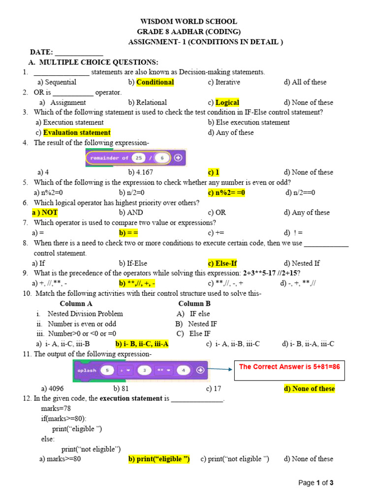 Chapter-1 Conditions in Detail 2025-26 Ak | PDF | Mathematical Logic ...