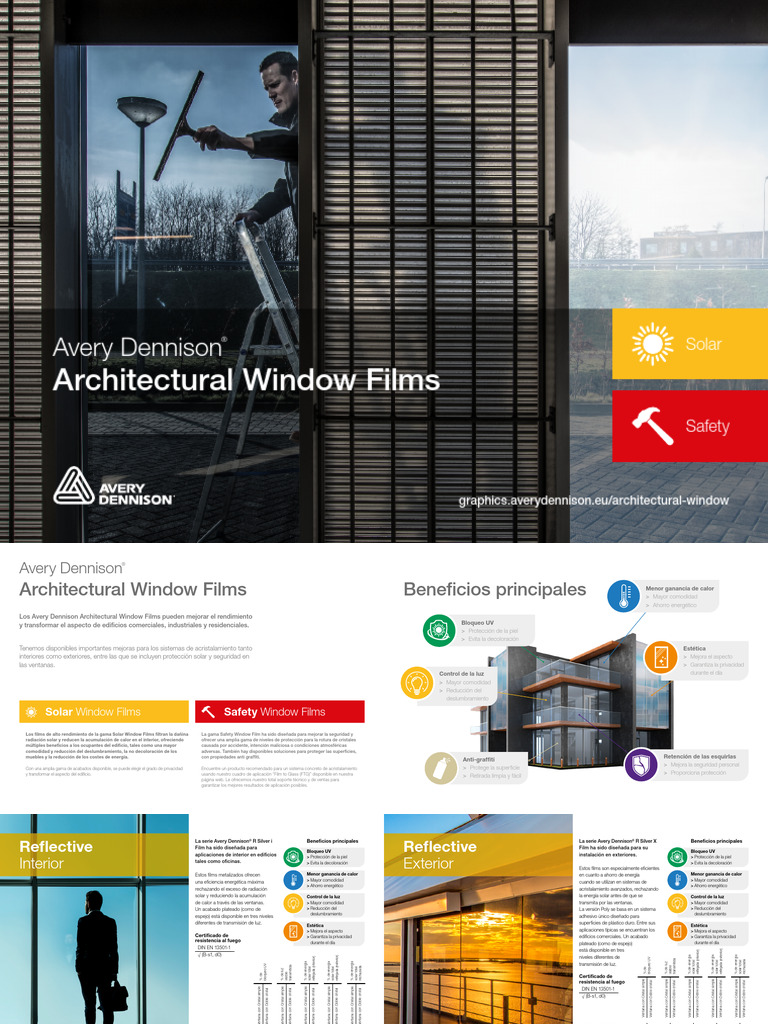 Architectural Window Film Brochure ES AD Public | PDF | Uso eficiente ...