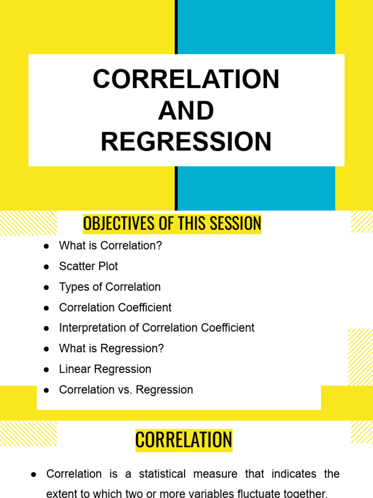 Correlation and Regression Analysis Guide | PDF | Linear Regression ...
