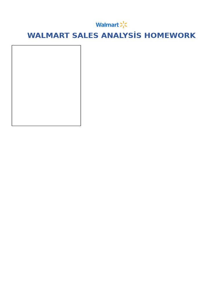 Walmart Sale Anaylse Poster New | PDF