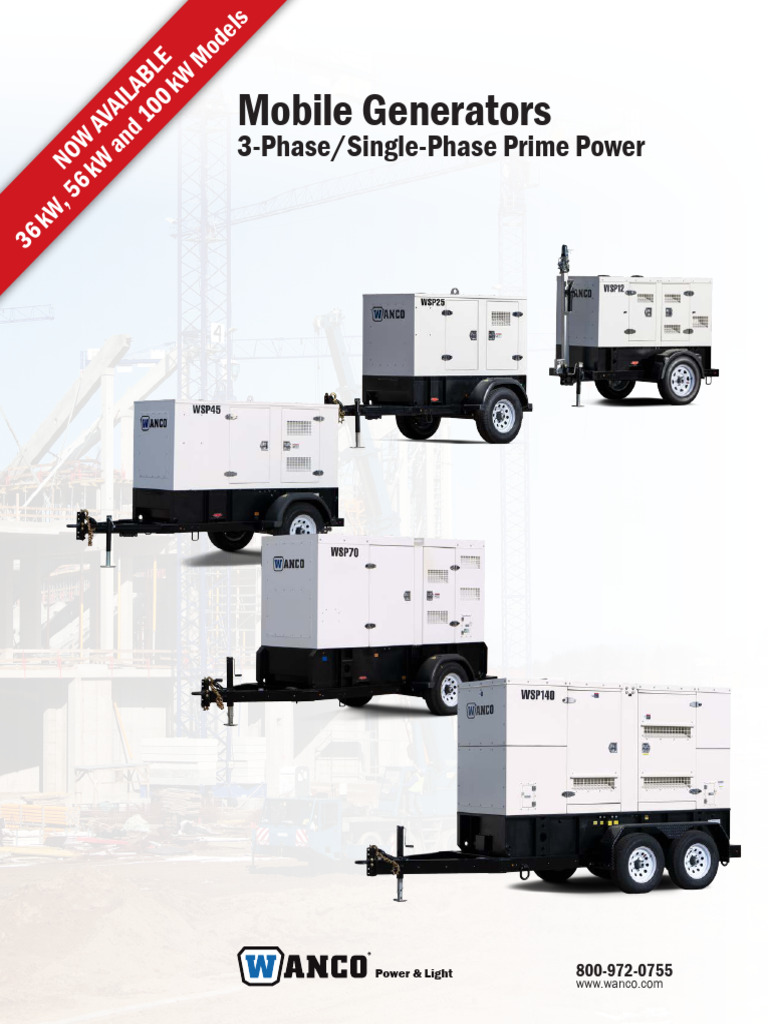 Rental-Ready Mobile Generators | PDF | Engines | Diesel Engine