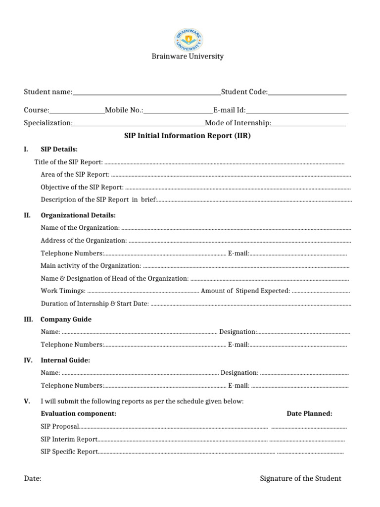 2 - SIP Initial Information Report (IIR) | PDF | Telecommunications