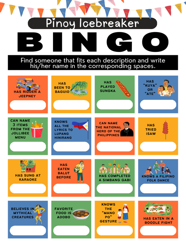 Bingo Present Perfect Experiences | PDF