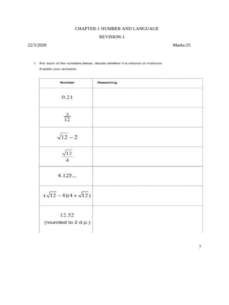 Chapter 1 Test | PDF