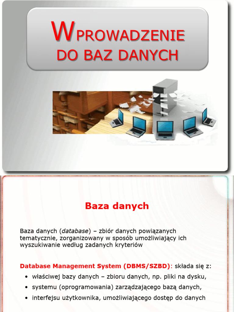 Bazy Danych Wstęp1 2 | PDF