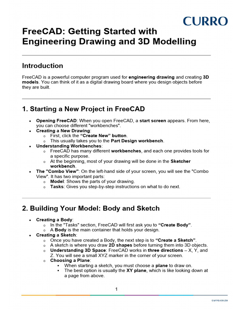 Basic Navigation of FreeCAD | PDF | Drawing