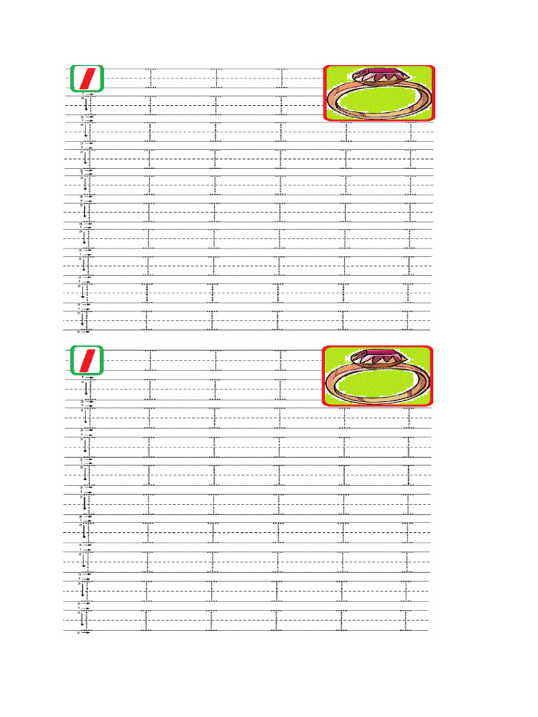 Litere de Tipar Punctate Pregatitoare | PDF