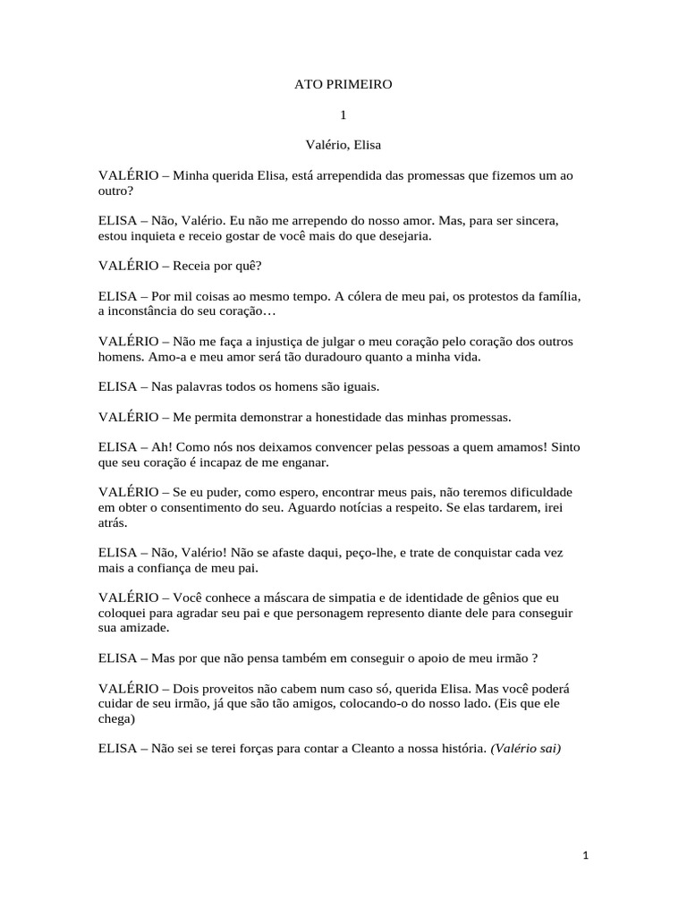 O Avarento - Moliere (Adp) | PDF | Amor | Dinheiro