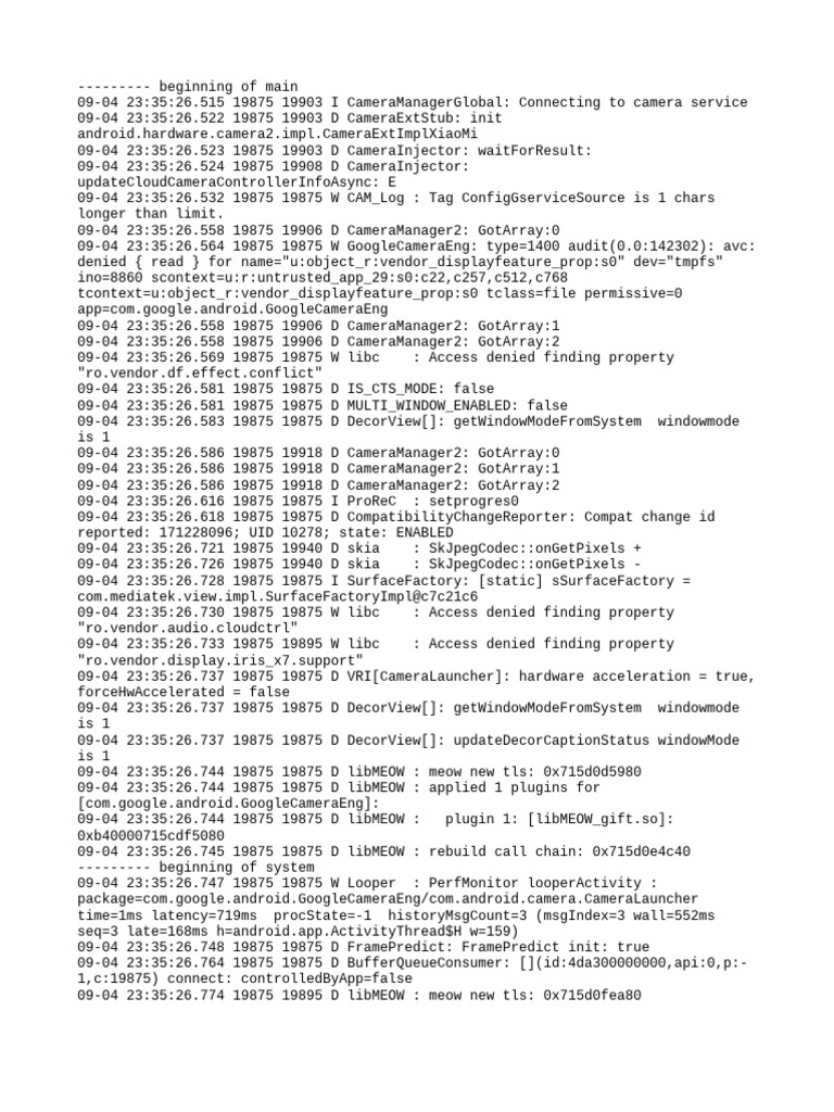 Log Cat 1757003726483 | PDF | Computing | Software