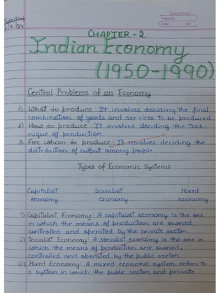 Ch2 Indian Eco | PDF