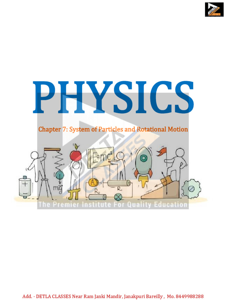 System of Particles and Rotational Motion | PDF | Rotation Around A ...