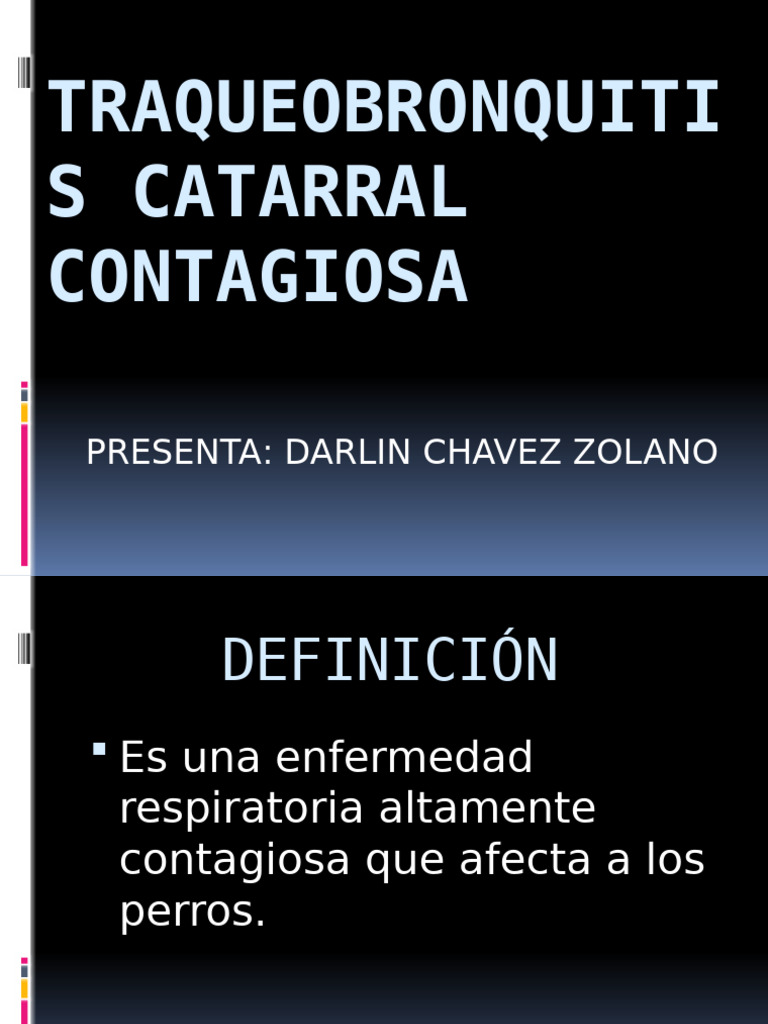 Traqueobronquitis Catarral | PDF