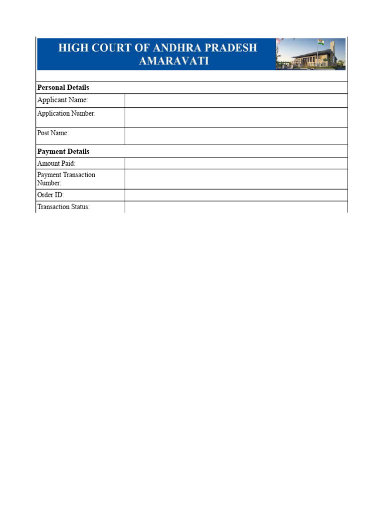Personal Details: Applicant Name | PDF