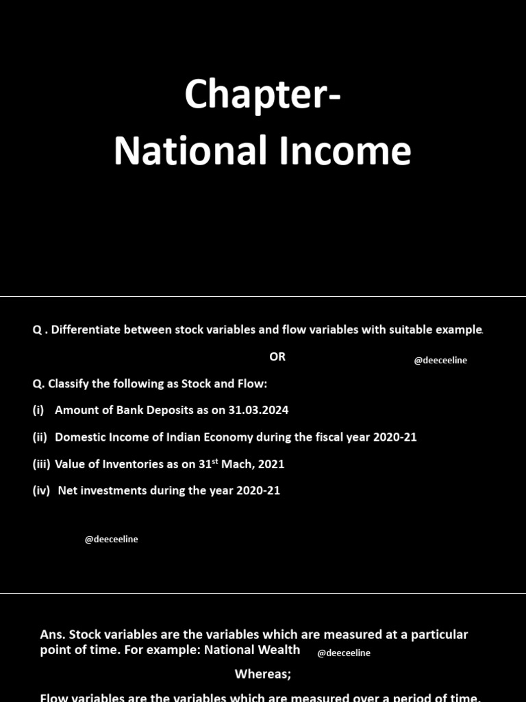 National Income | PDF | Gross Domestic Product | Measures Of National ...