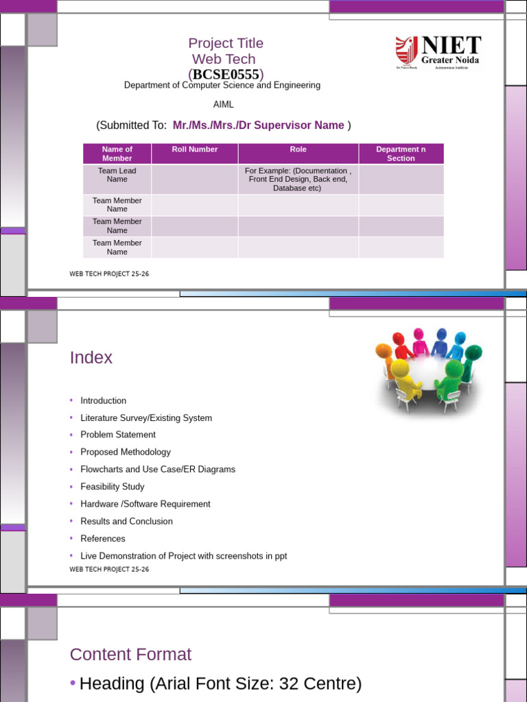 WEBTECH Project Template | PDF