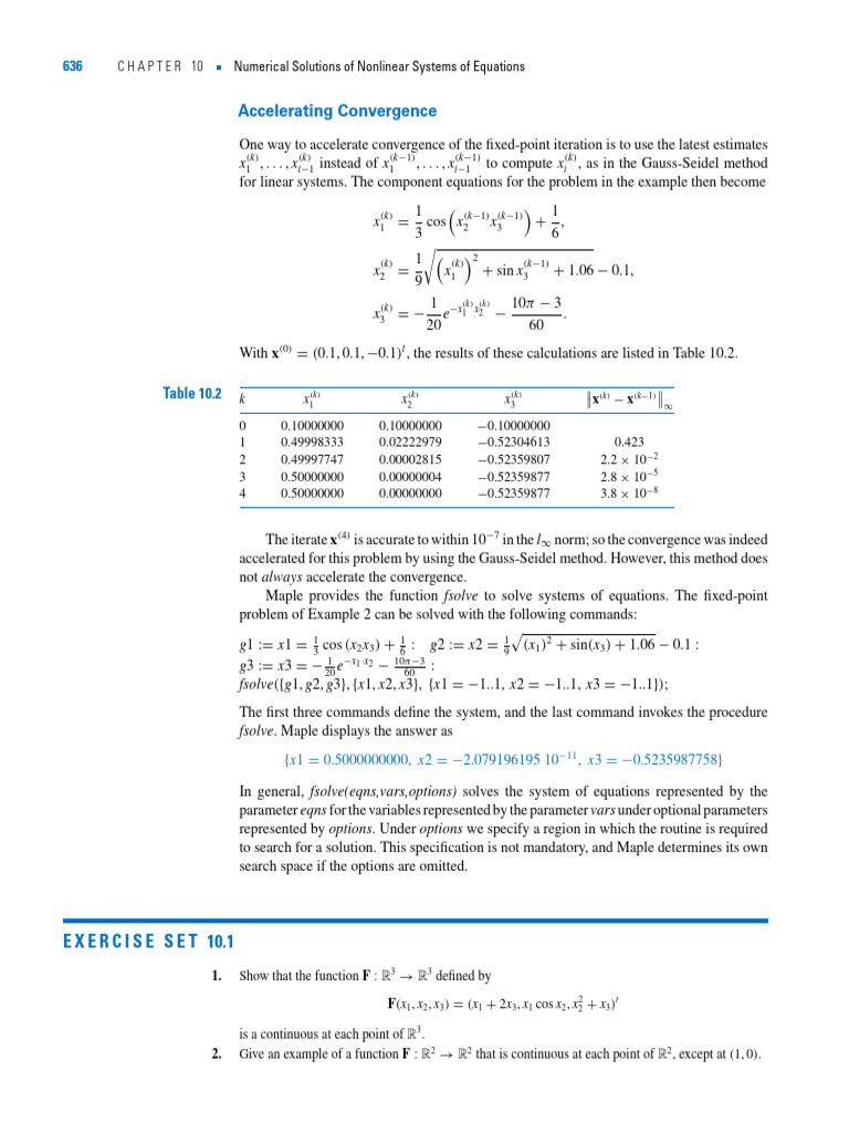 10.1 fixed pt iteration | PDF | Mathematical Analysis | Applied Mathematics