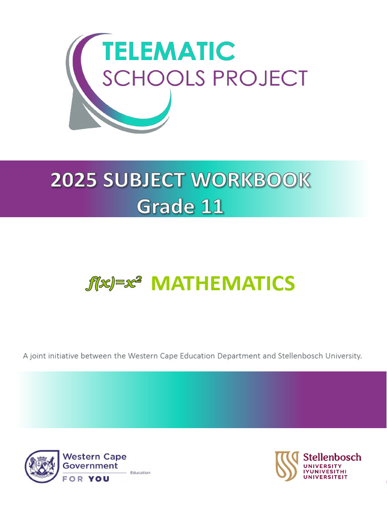 2025 Workbook - Mathematics Grade 11 - Nov 24 | PDF | Rectangle | Mean