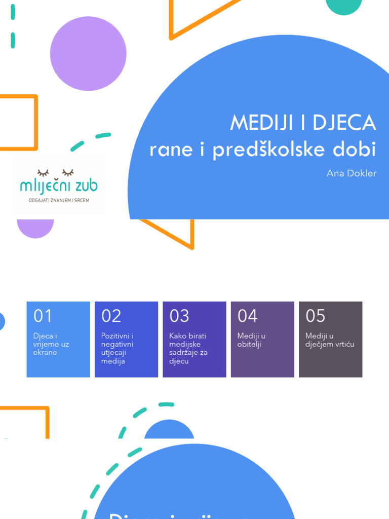 1673818826-Ana Dokler - Mediji I Djeca Rane I Predskolske Dobi | PDF