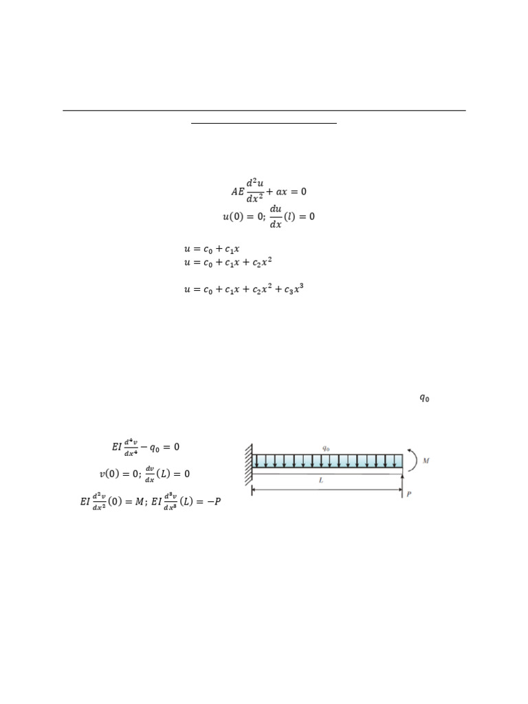 FEM Assignment: Elastic Bar Analysis | PDF | Finite Element Method ...
