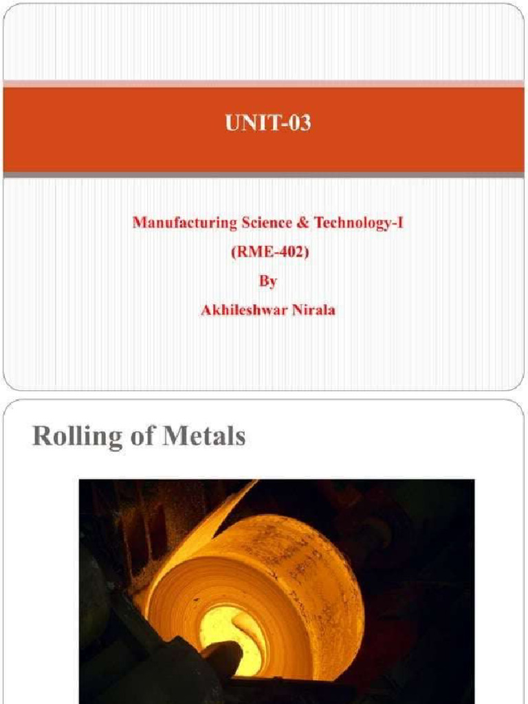 Rolling Principle | PDF