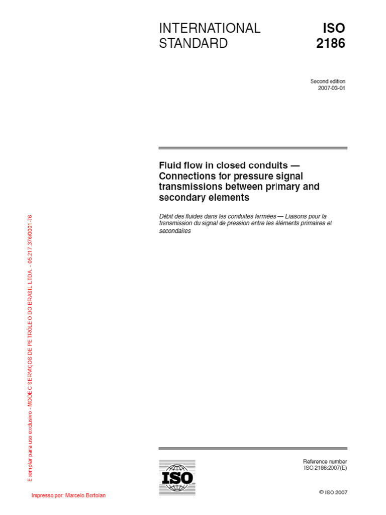 Iso - 2186 - 2007 | PDF