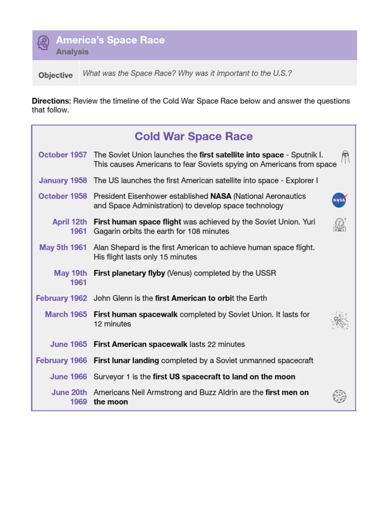 Space Race Reading | PDF | Space Race | Moon Landing