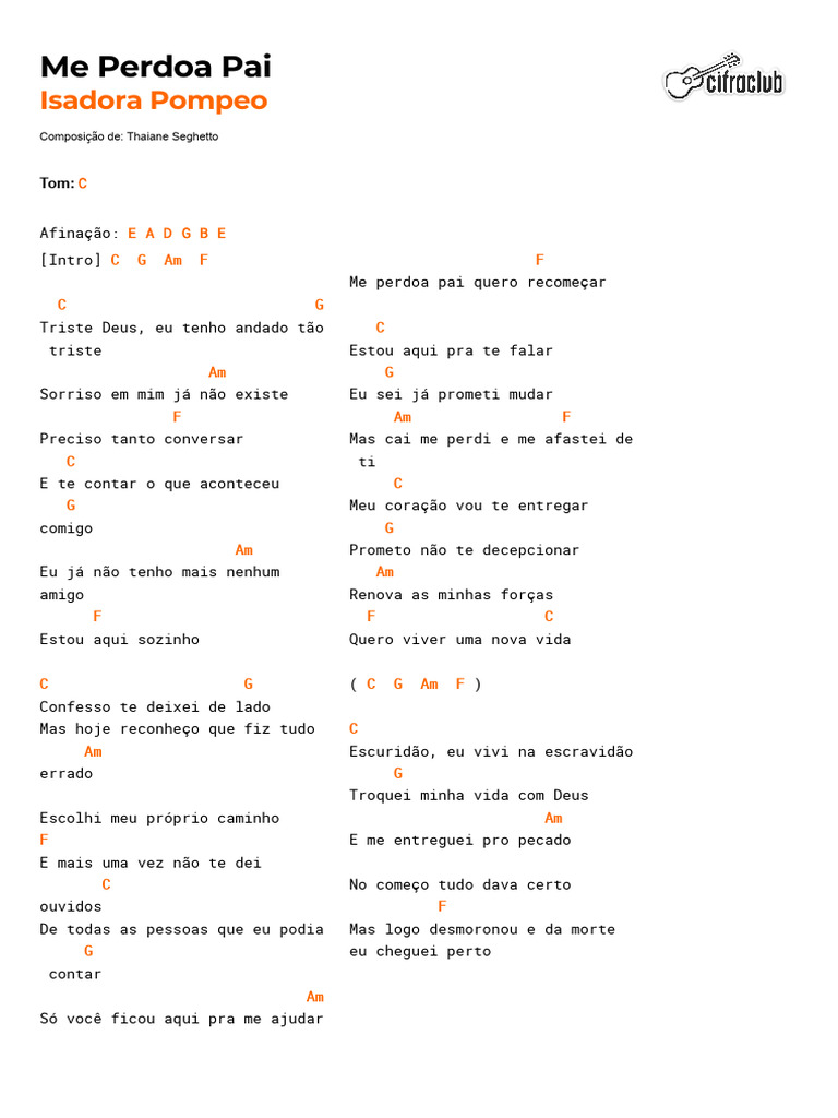 Me Perdoa Pai: Renovo Espiritual | PDF