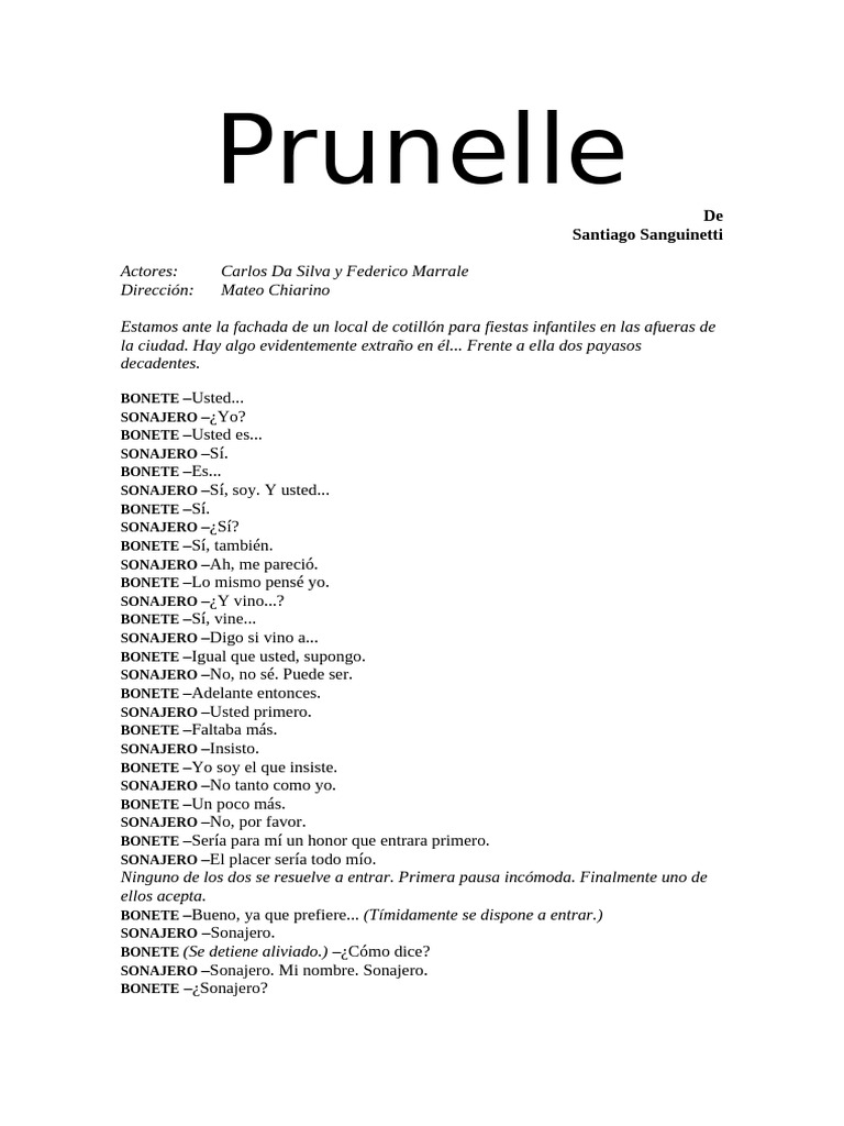 Prunelle | PDF