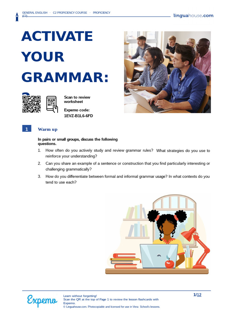 C2 Proficiency Grammar Exercises Guide | PDF | Adjective | Clause