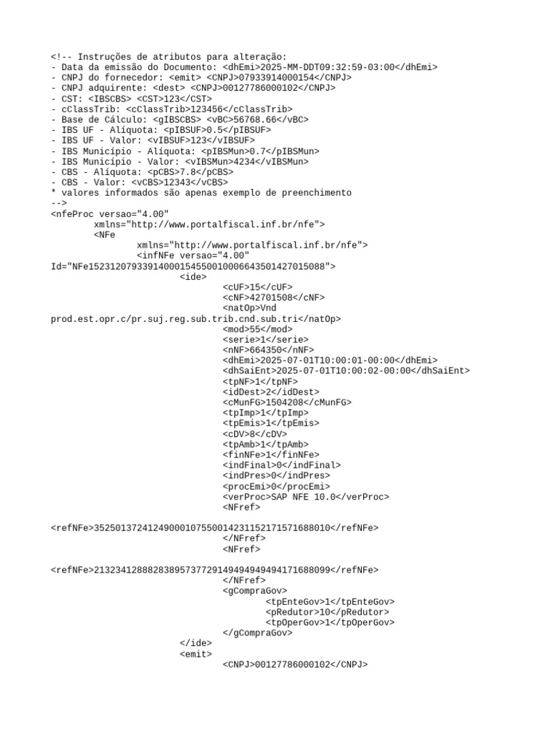Documento XML Exemplo | PDF