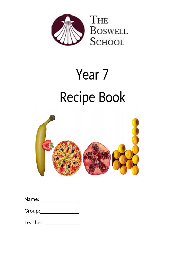 Year 7 Practical Cooking Guidelines | PDF | Baking | Pasta