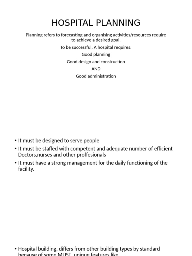 Essential Guide to Hospital Planning | PDF | Hospital | Nursing