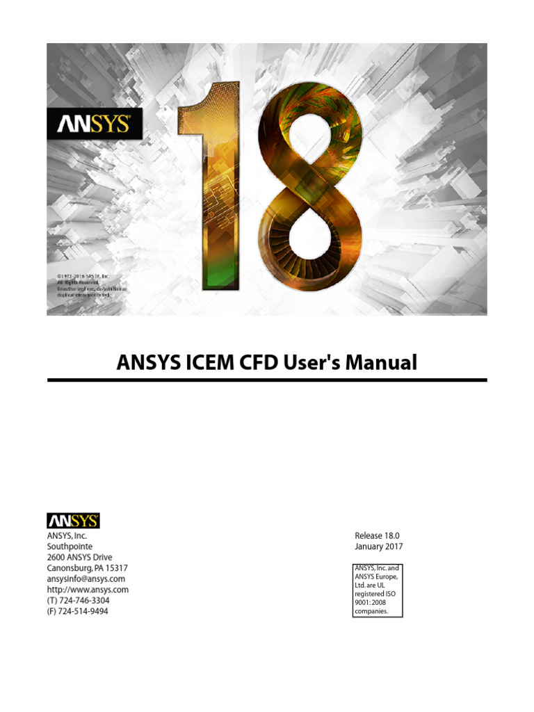 ANSYS ICEM CFD User Manual 18.0 | PDF | Computational Fluid Dynamics ...