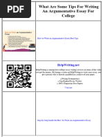 Apa Format Argumentative Essay Examples | PDF | Essays | Apa Style