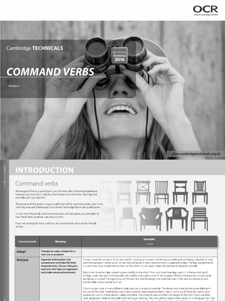 Subjec Command Words | PDF