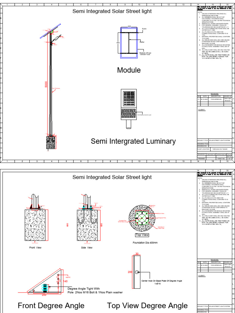 Solar Street Light System Design Guide | PDF | Mechanical Engineering