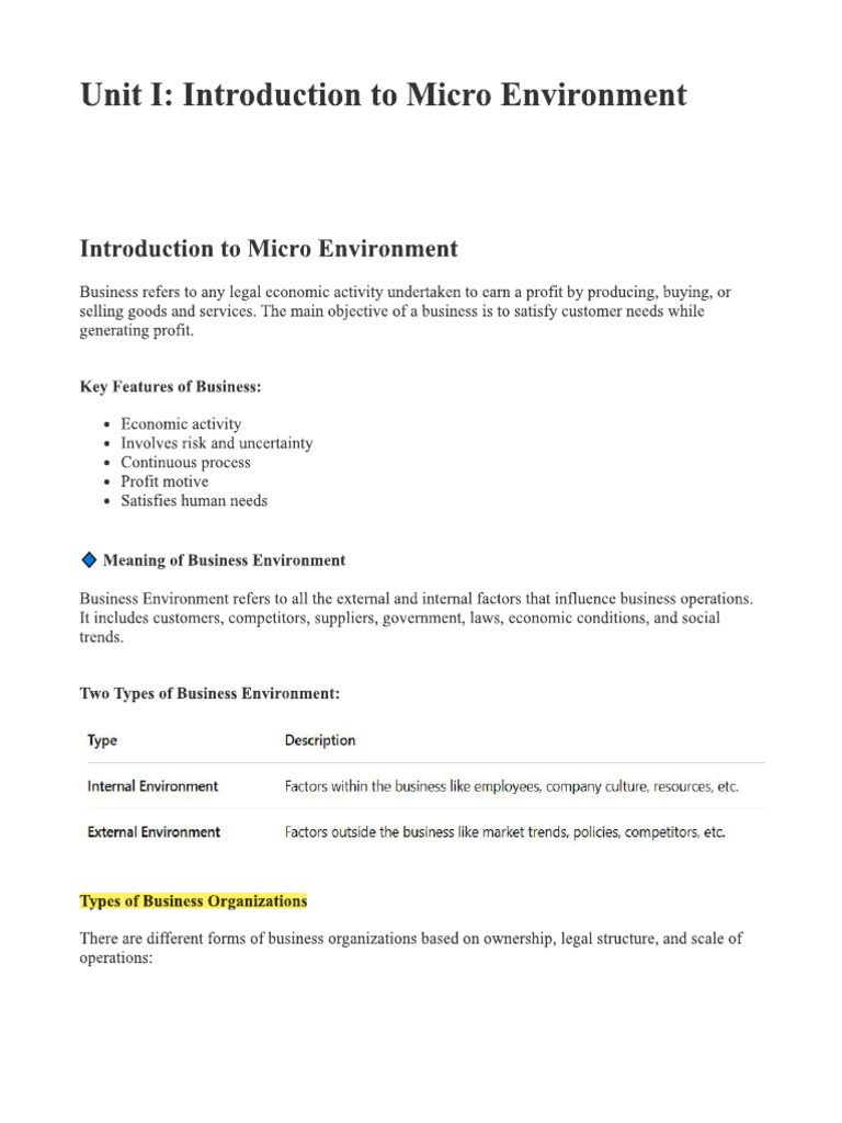 Be Lab Unit 1 | PDF | Business | Competitive Advantage