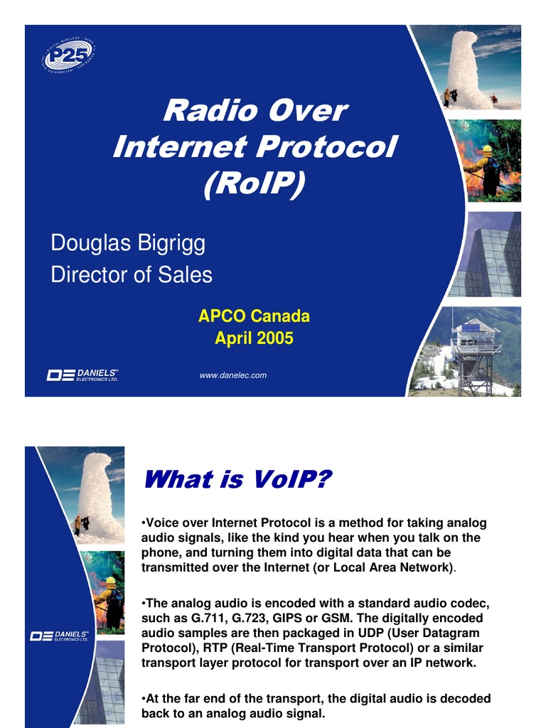RoIP Presentation | Download Free PDF | Base Station | Voice Over Ip