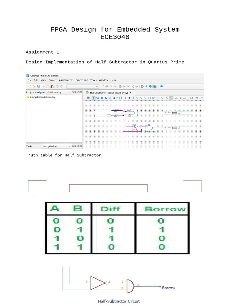 Half Subtractor Abhishek | PDF