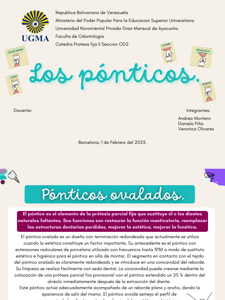Diseño Estético del Póntico Ovalado | PDF | Ramas de Odontología ...
