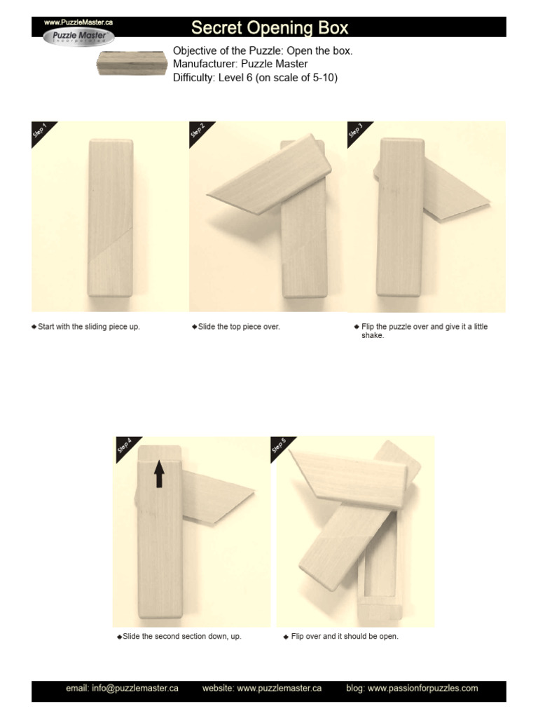 Secret Opening Box | PDF
