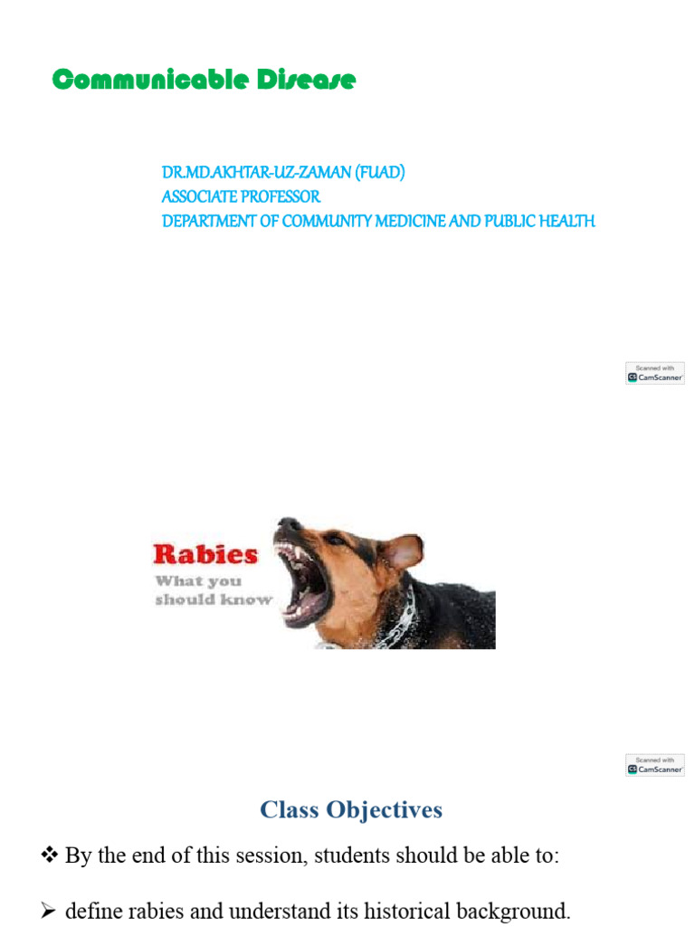 2025-07-22 - 687eeec898707 - RABIES - Lecture | PDF | Rabies | Immunology
