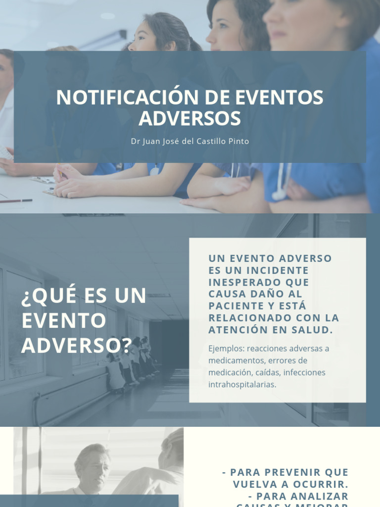 Notificación de Eventos Adversos | PDF | Medicamentos con receta | Riesgo